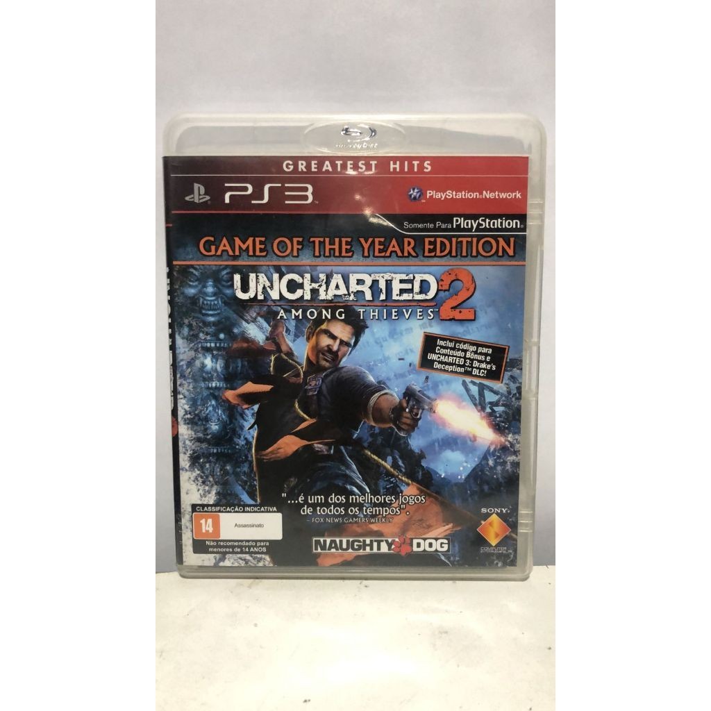 Uncharted 2 ps3 mídia física | Shopee Brasil