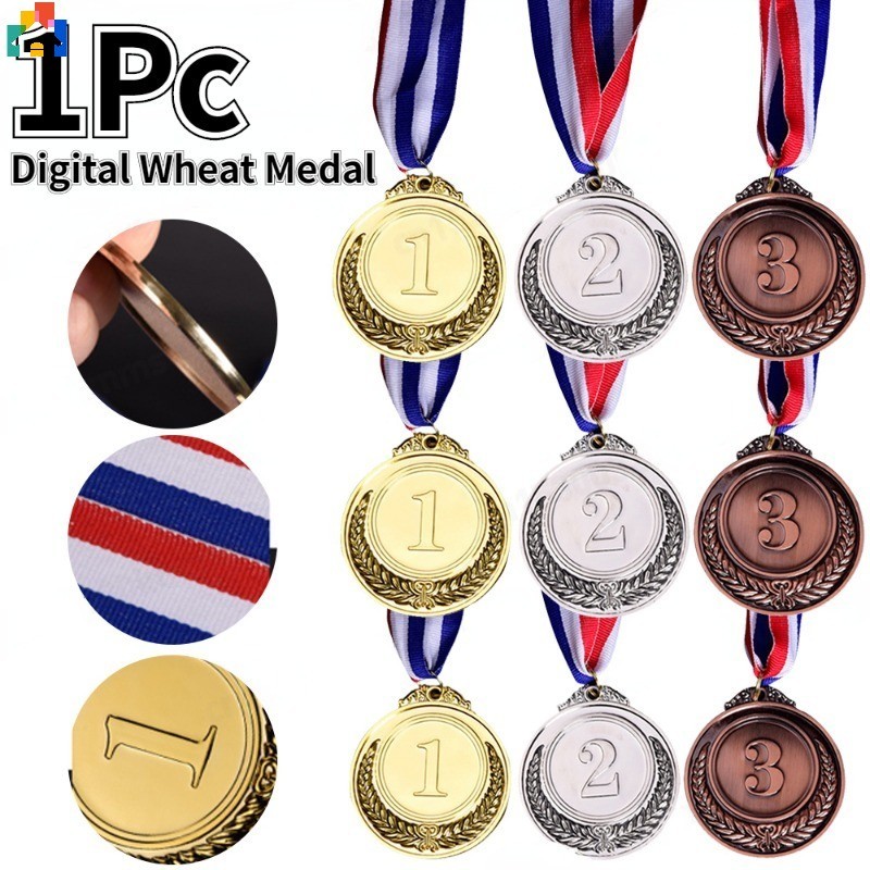 1Pc Esporte Ao Ar Livre Medalha Digital De Orelha De Trigo Para ...