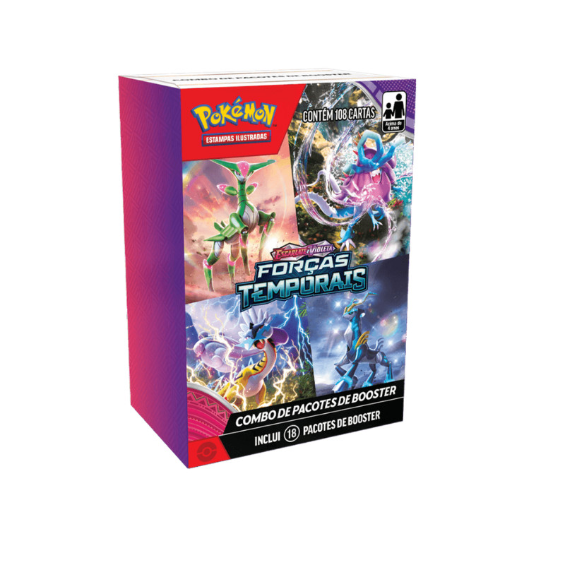 Mini Booster Box - Pokémon Escarlate e Violeta 5: Forças Temporais ...