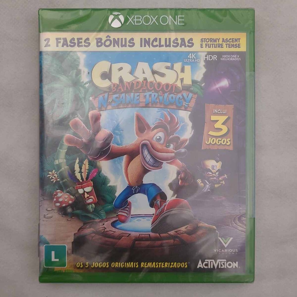 Crash Trilogy Xbox One Mídia Física Origina Usado | Shopee Brasil