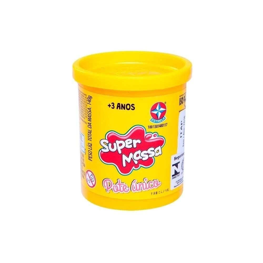 MASSA DE MODELAR SUPER MASSA POTE UNICO COR SORTIDA ESTRELA | Shopee Brasil