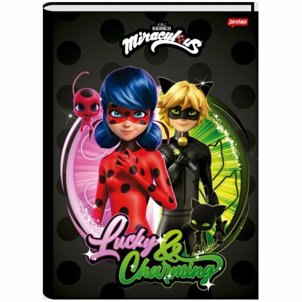 Caderno Universitario Miraculous Ladybug Capa Dura 1 Materia 80 Folhas ...