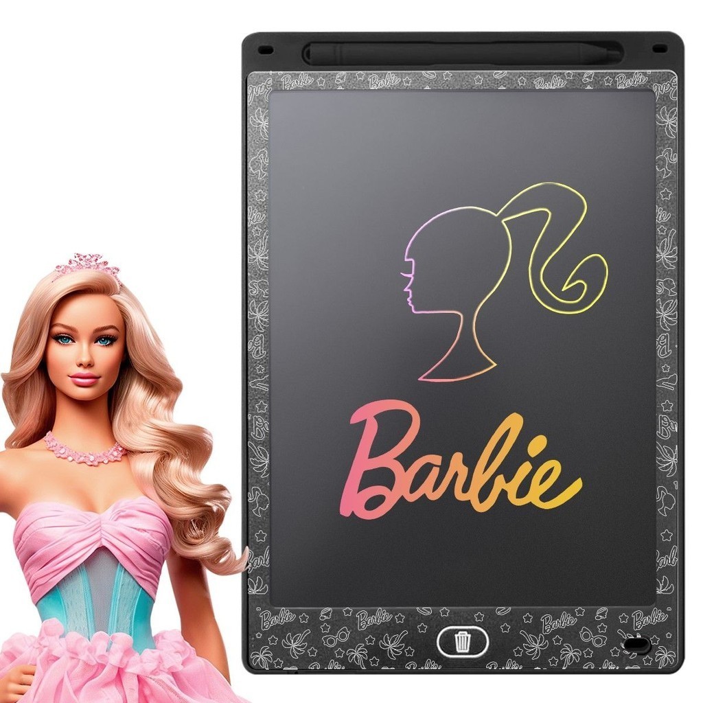 Lousa Mágica LED infantil preta barbie tablet LCD + caneta educativa ...