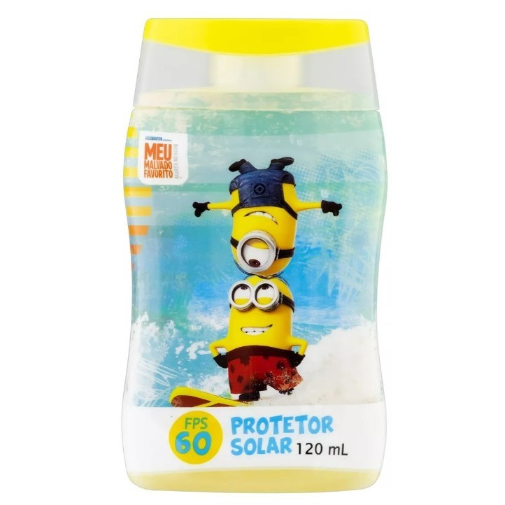 Protetor Solar Minions Kids FPS 60 120ml - Nutriex | Shopee Brasil