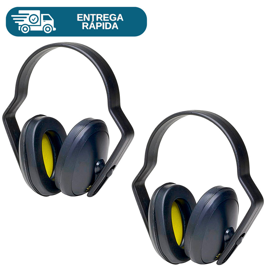 Kit 2 Abafador De Ruido Protetor Auricular Tipo Concha 16DB Ledan 2001 ...