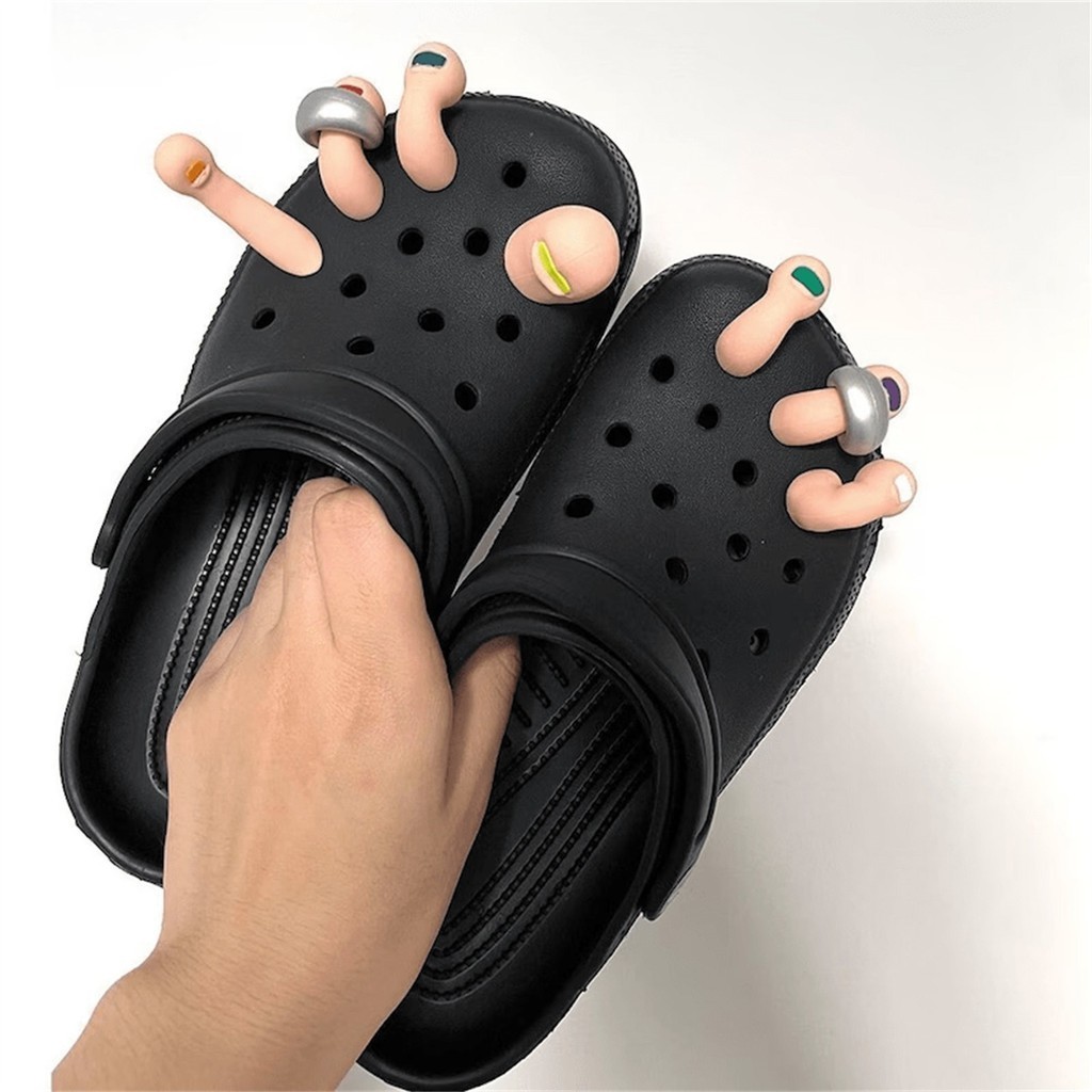 Crocs Simulação De Criatividade Acessórios Para Crocodilos De Dedo Do ...