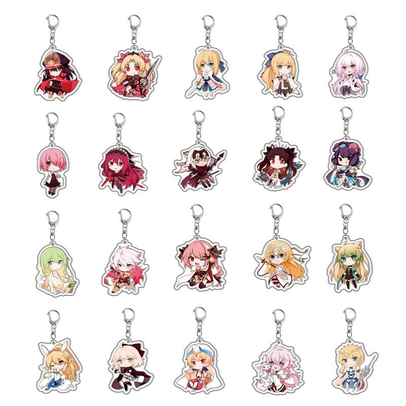 Fate FGO Anime Little Sun Tower Meow Gun Mudo Merlin Enqi Chaveiro ...