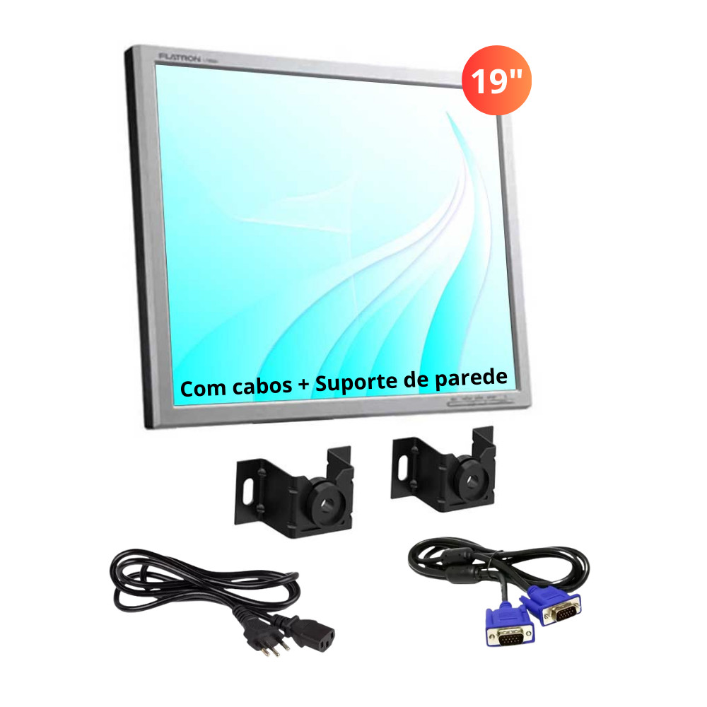 Monitor LCD Usado Várias marcas - Quadrado - Sem base ou c/ Suporte ...