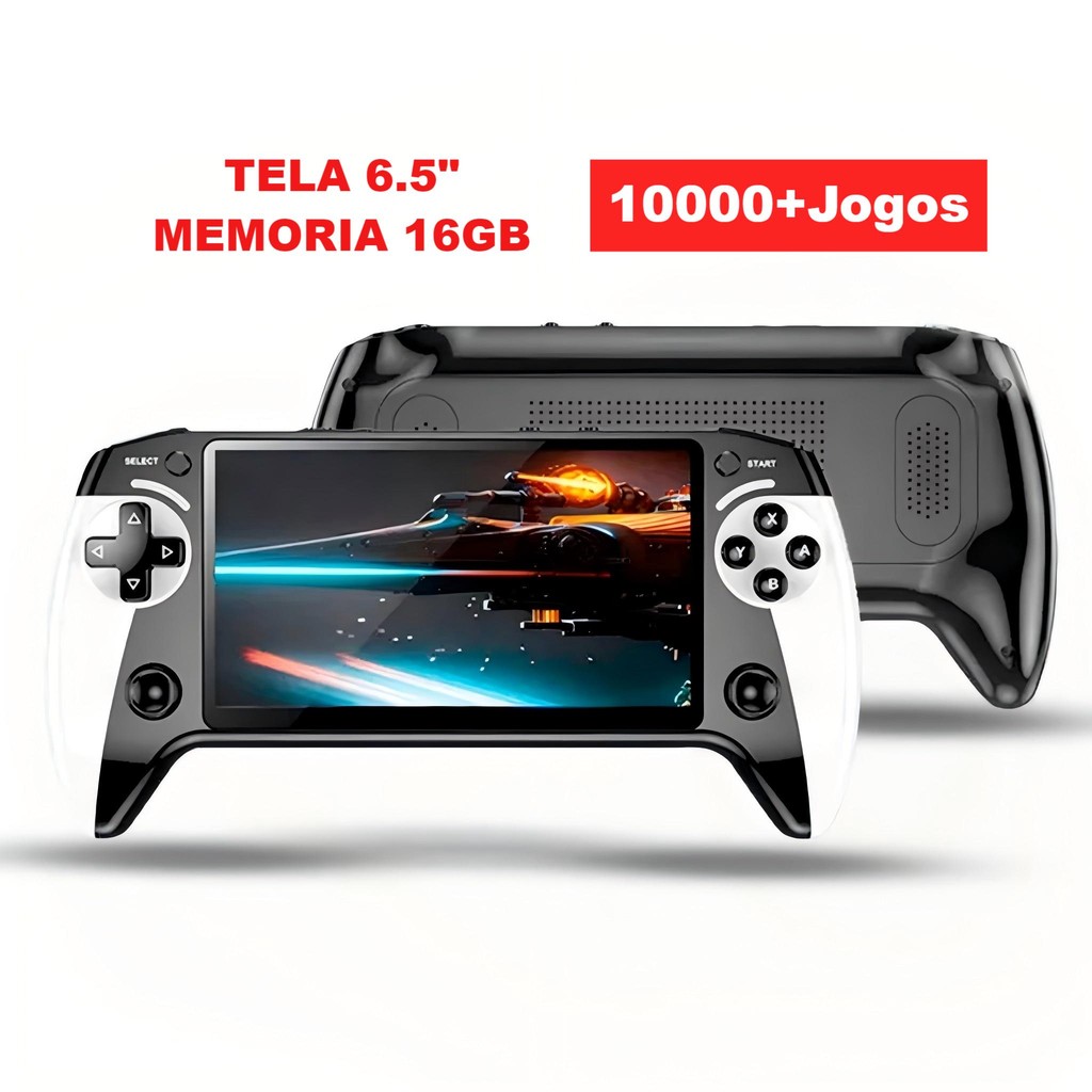 Video Game Console Portátil LH-5 Tela 6.5"/X7PLUS Tela 5.5" PSP +10000 Jogos Retro 16GB Display ...