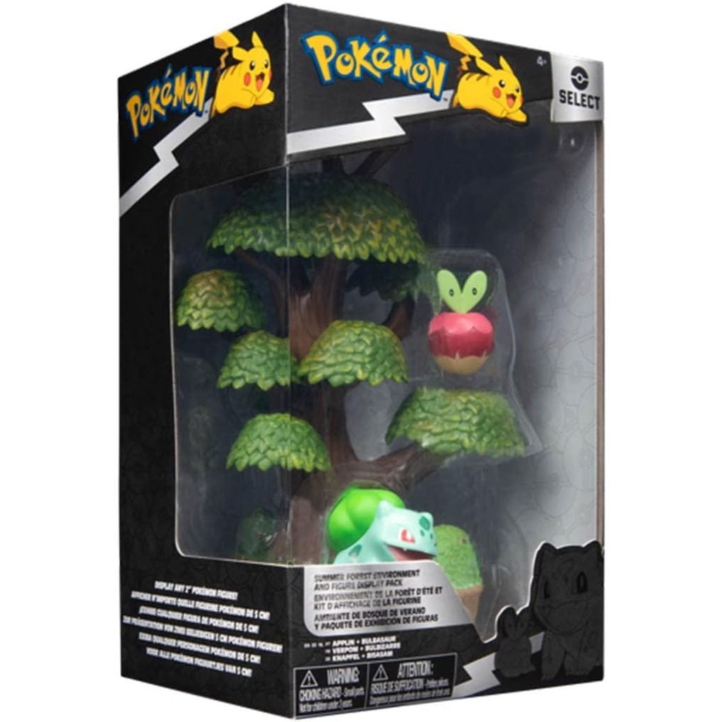Pokémon Playset De 15cm - Floresta Com Bulbasaur E Applin | Shopee Brasil