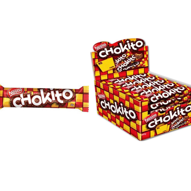 Chocolate Chokito ao Leite 32g caixa com 30 unidades | Shopee Brasil