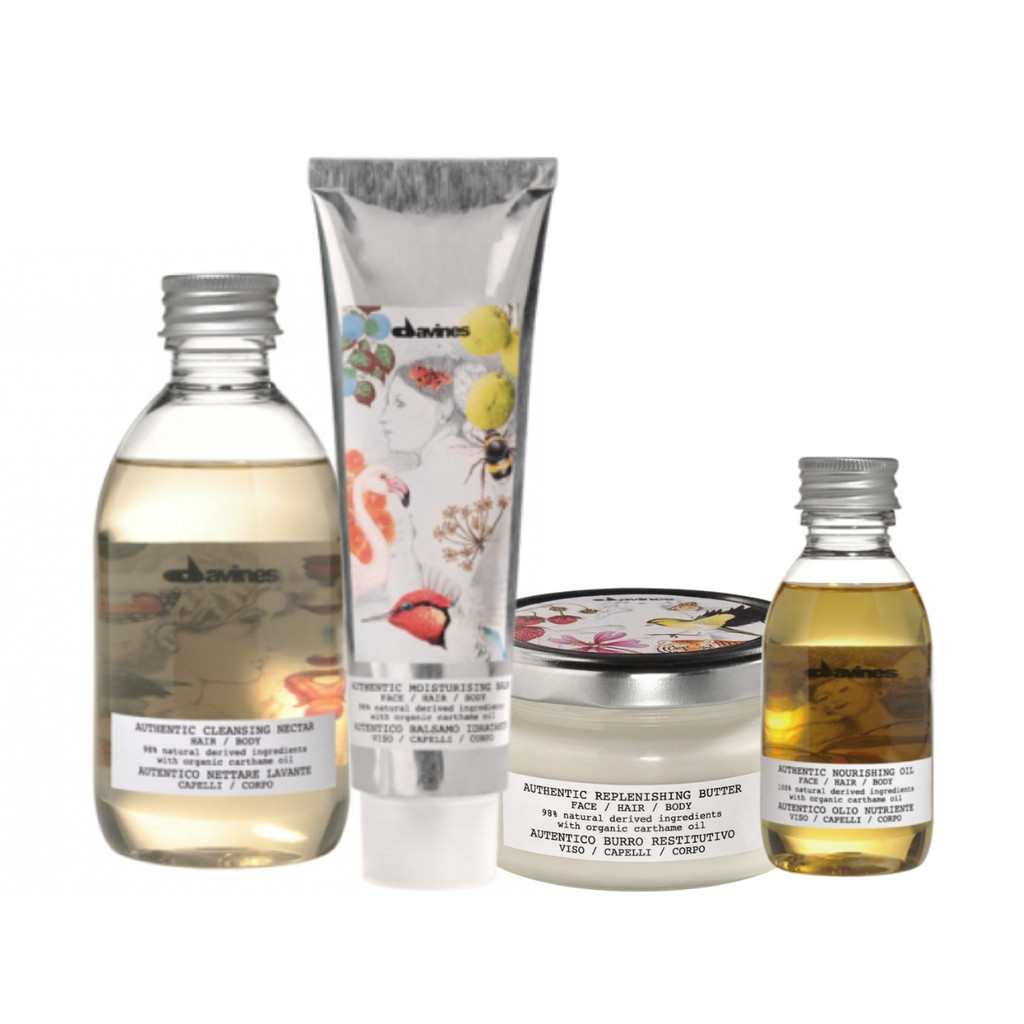 Kit Davines Authentic - Shampoo, Cond, Butter e Óleo (4Prod) | Shopee ...