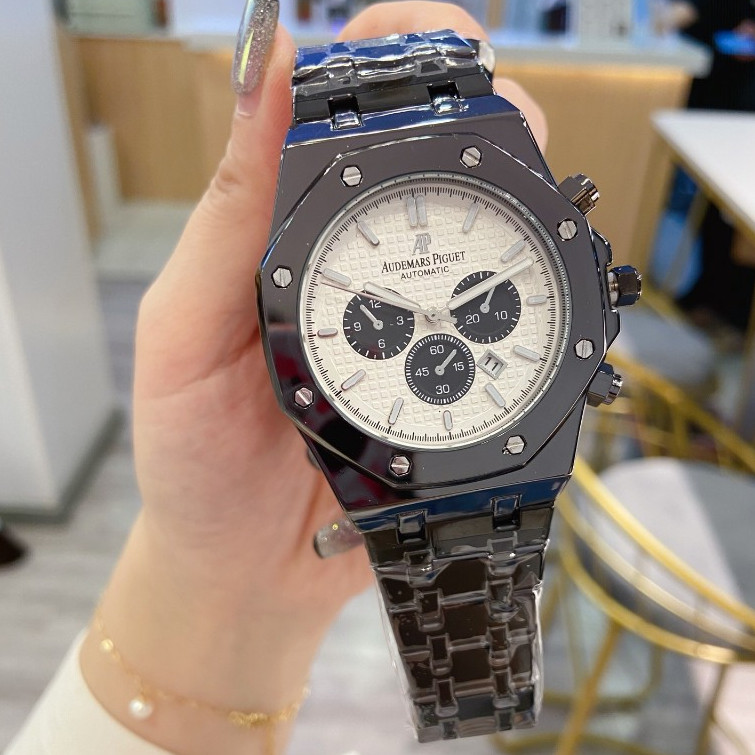 AP April Royal Oak Series Quartz Movement Preto Business High-End Watch ...