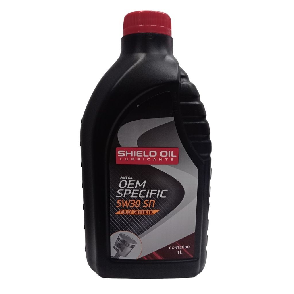 Óleo Lubrificante do Motor Shield Oil 5W30 API SN 100% Sintético Fast ...