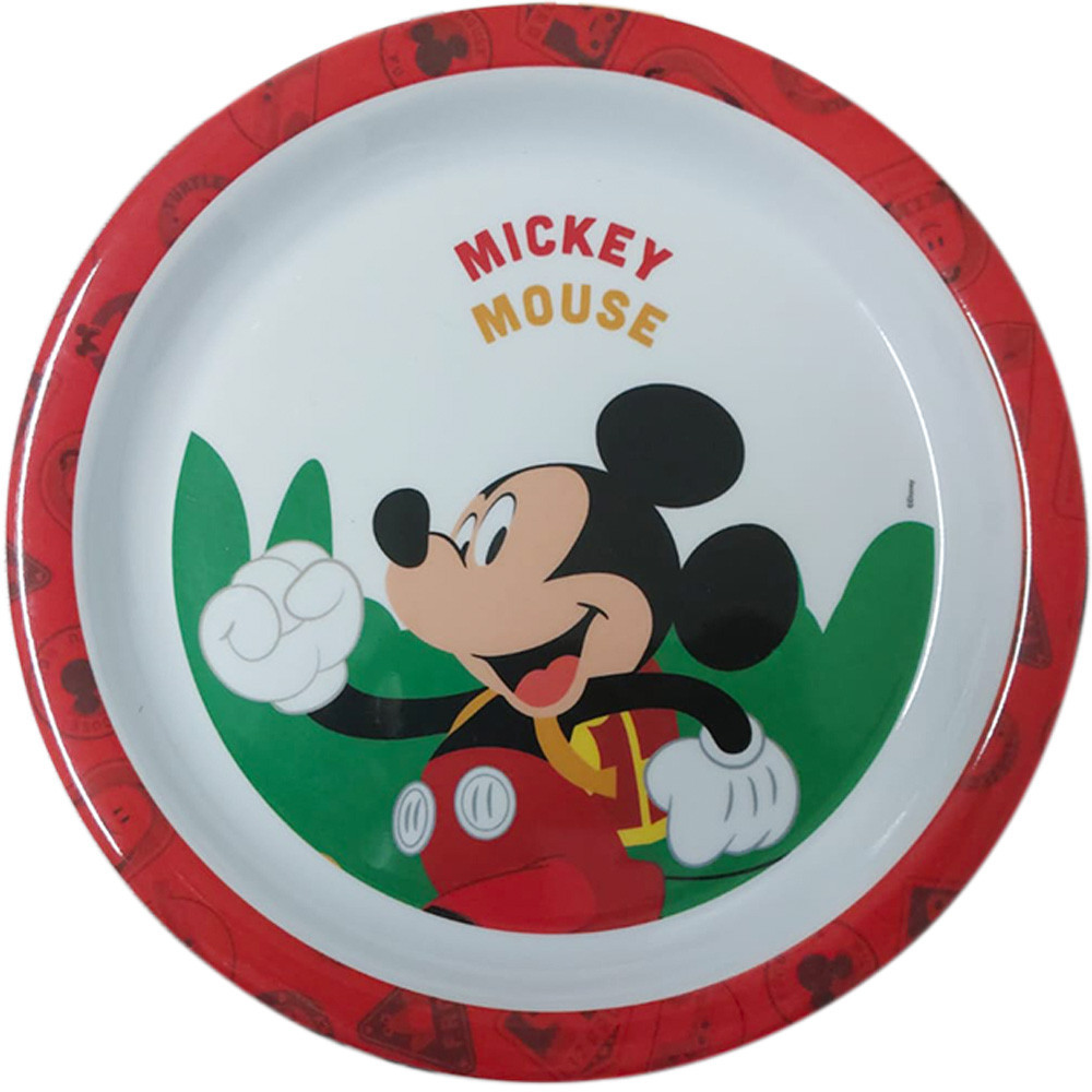 Prato Fundo Infantil Disney Mickey Meninos Melamine 21cm | Shopee Brasil