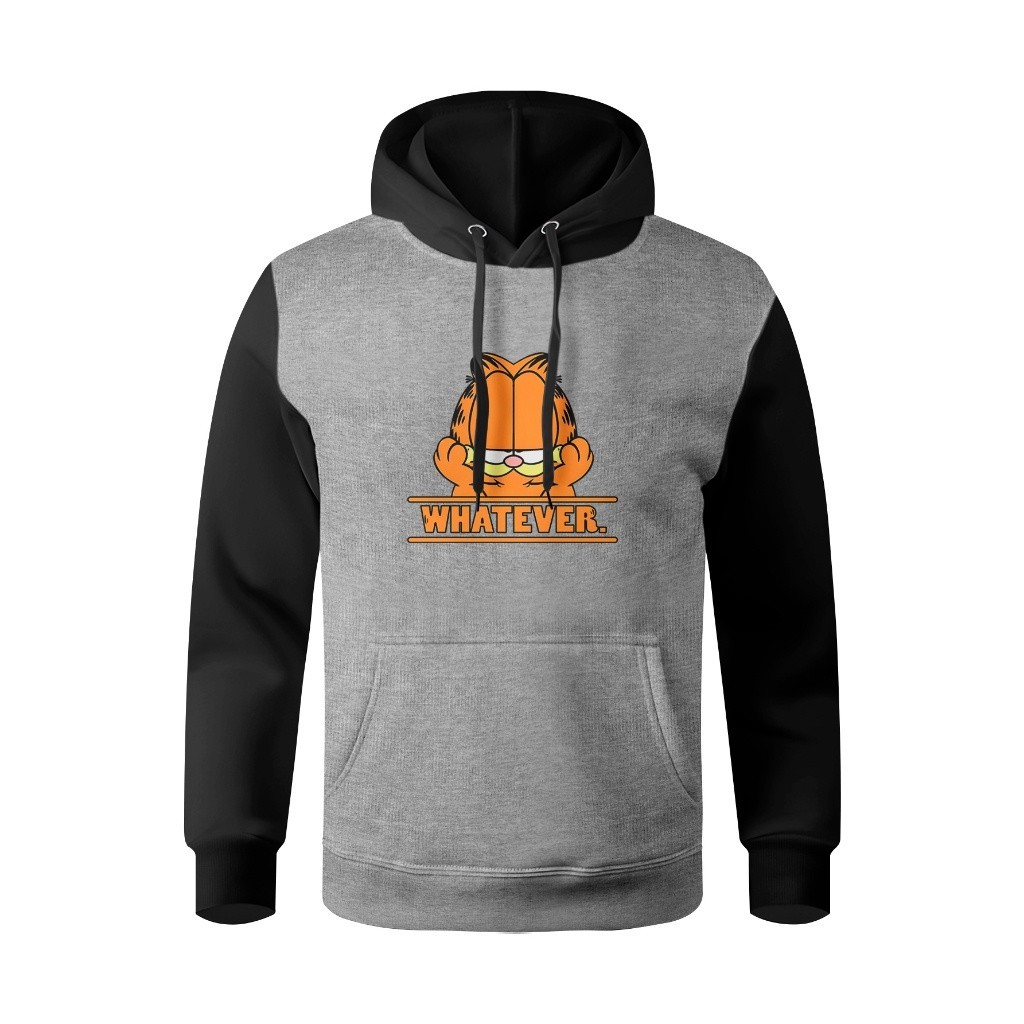 Moletom Blusa De Frio Garfield Whatever Feminina e Masculina Infantil ...