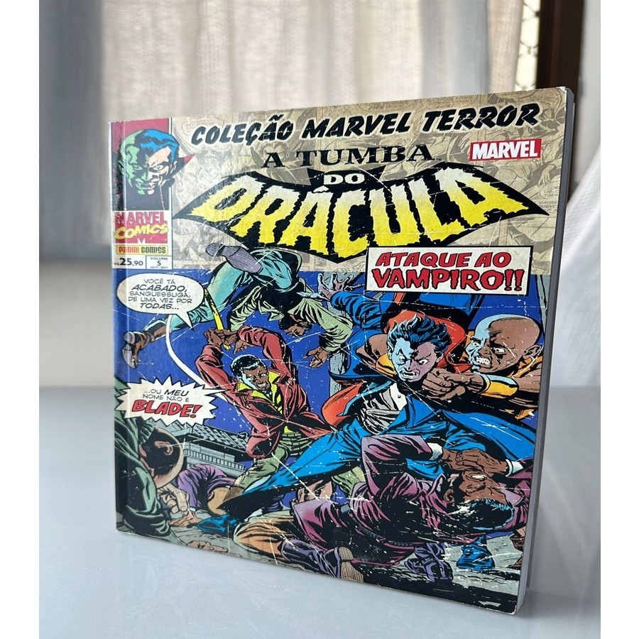 Coleção Marvel Terror - A Tumba do Drácula: Ataque ao Vampiro vol 5 ...