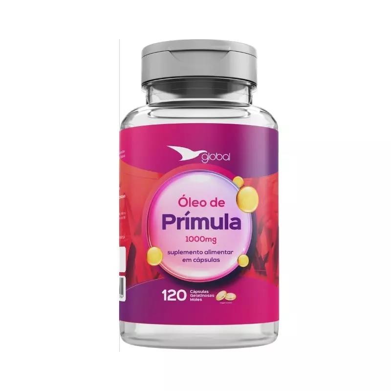 Oleo de Primula 1000 mg. Suplemento Alimentar 120 capsulas Global ...
