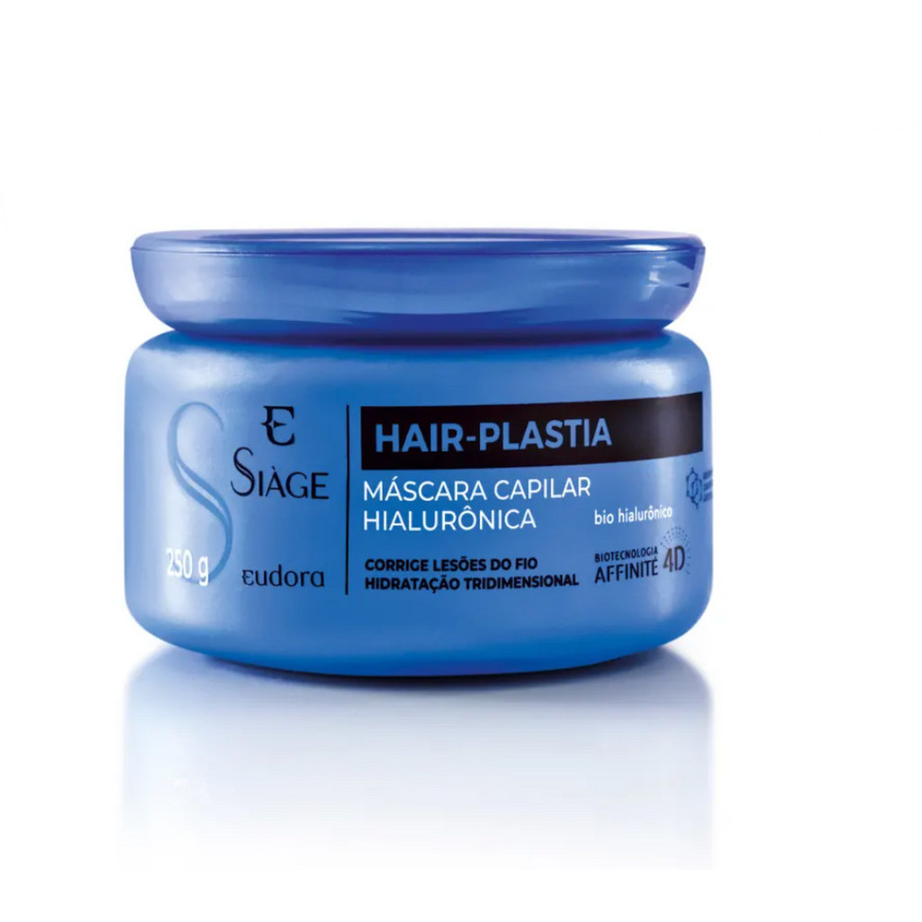 Eudora Siage Hair Plastia Máscara Capilar Hialurônica 250g( EMB AZUL ...