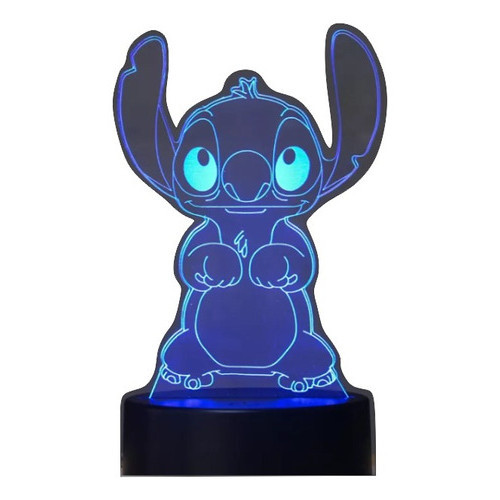 Luminária 3d Led Stitch de Lilo e Stitch Abajur de Mesa Luz Noturna ...