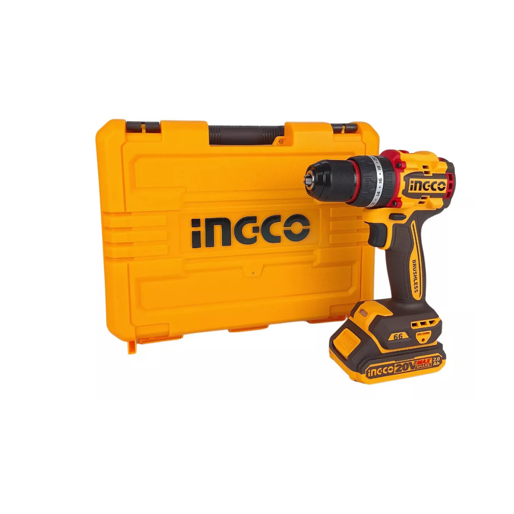 PARAFUSADEIRA FURADEIRA BRUSHLESS DE IMPACTO 66NM 1/2 INGCO CIDLI20668-9 | Shopee Brasil