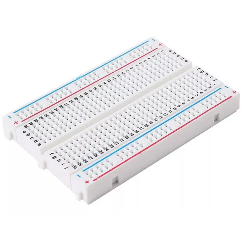 Protoboard Breadboard 400 Pontos Furos | Shopee Brasil