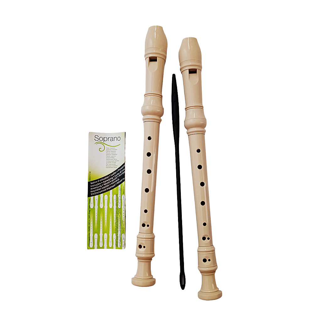 Material Escola Kit 2 Flauta Soprano | Shopee Brasil