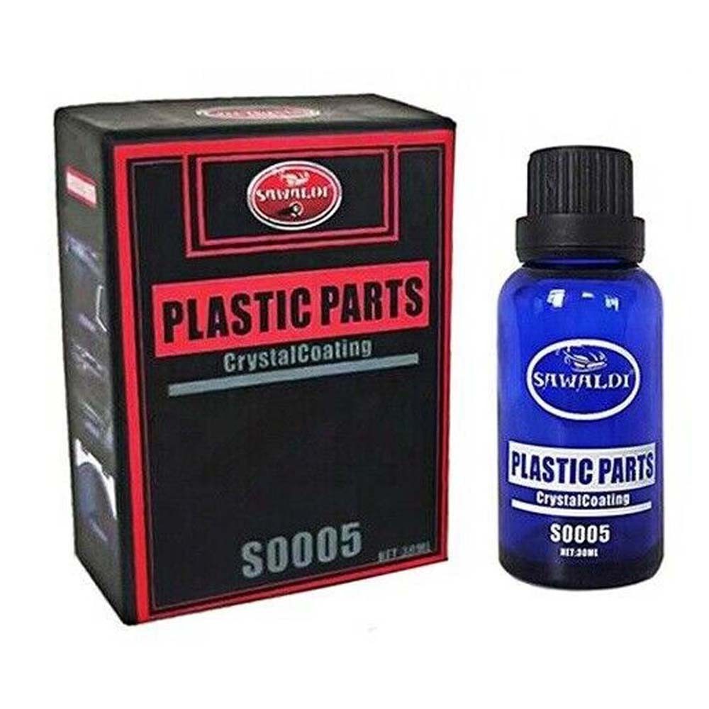 Car Black Plastic Bumper Trim Rubber Restorer & Protects With Crystal Coating 30ml | Shopee Brasil