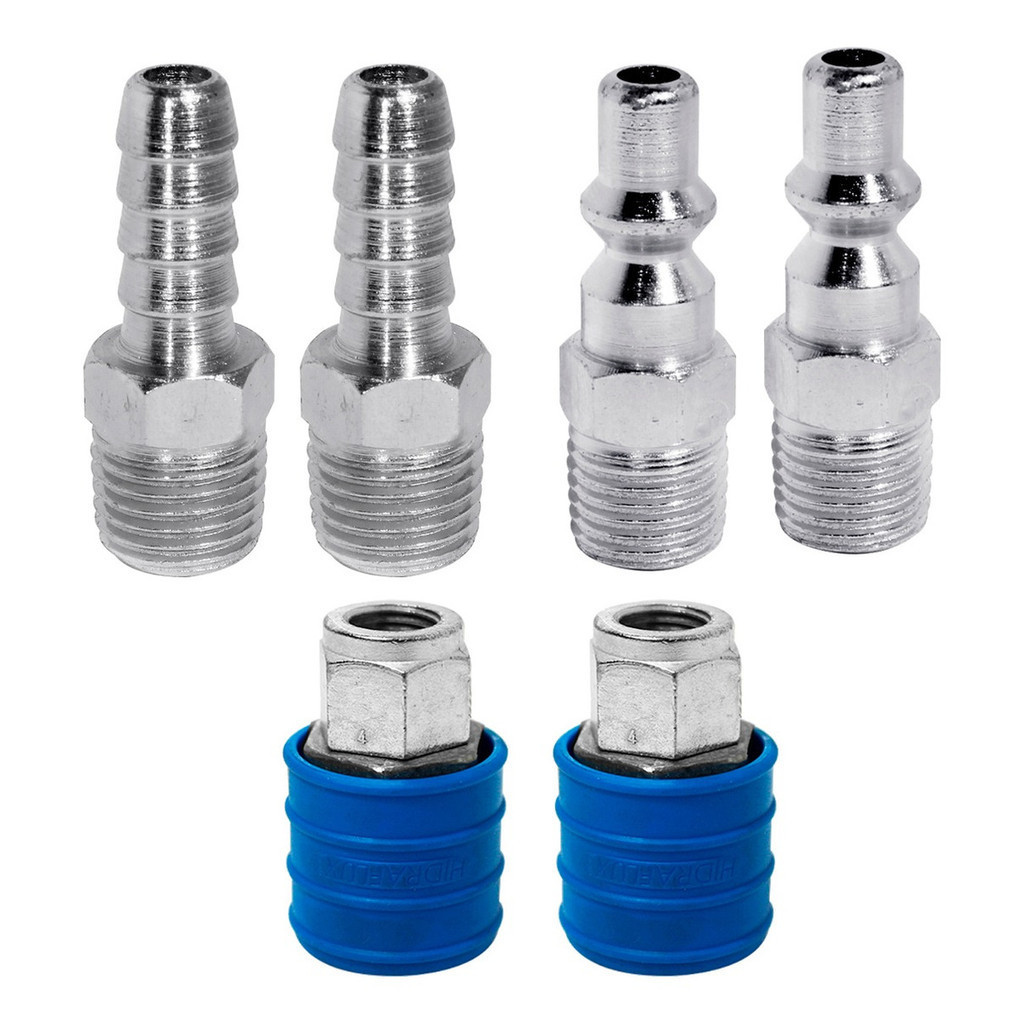 Kit Engate Rápido Pneumatico Ar Comprimido 1/4 Pneumático Compressor | Shopee Brasil