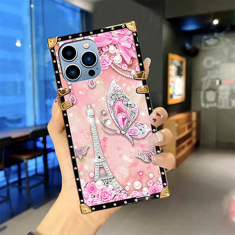 Capa Para Samsung Galaxy S24 S23 S22 S21 Nota20 ULTRA Nota10 PLUS F62 4G 5G De Celular Luxo Rosa ...