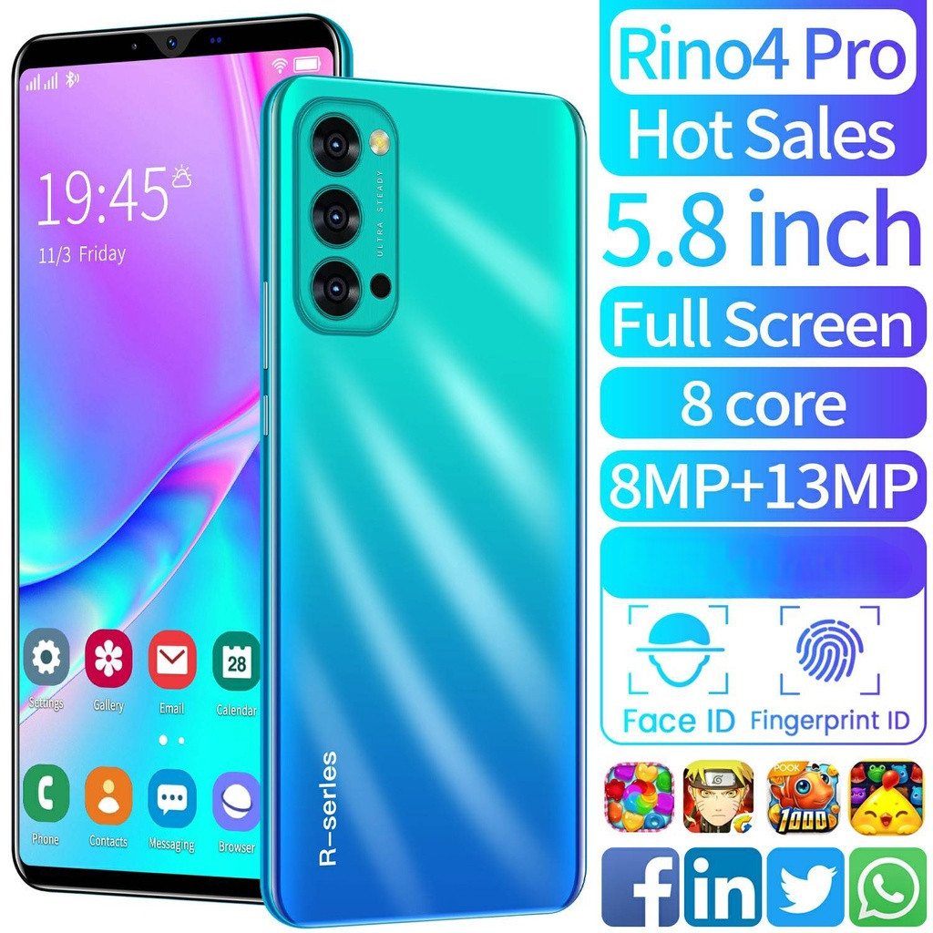 Celular Rino4 Pro Android RAM 4GB Layar 5.8 Polegadas Básico | Shopee ...