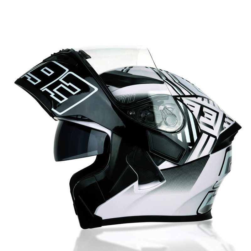 Capacete de motocicleta revelador capacete masculino feminino capacete completo coberto legal ...