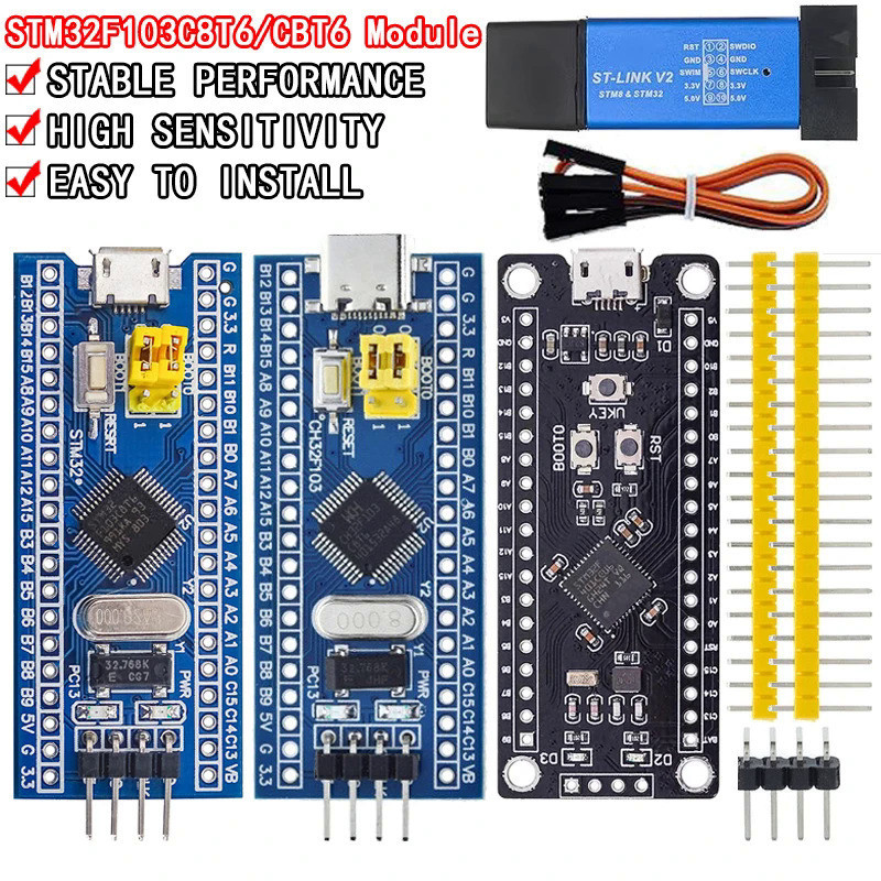 STM32F103C8T6 CH32F103C8T6 ARM STM32 Placa De Desenvolvimento Mínimo Do Sistema STM32F401 ...