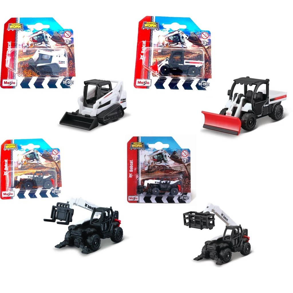 Miniaturas Mini Work Machines Bobcat Construção 1:64 Maisto | Shopee Brasil