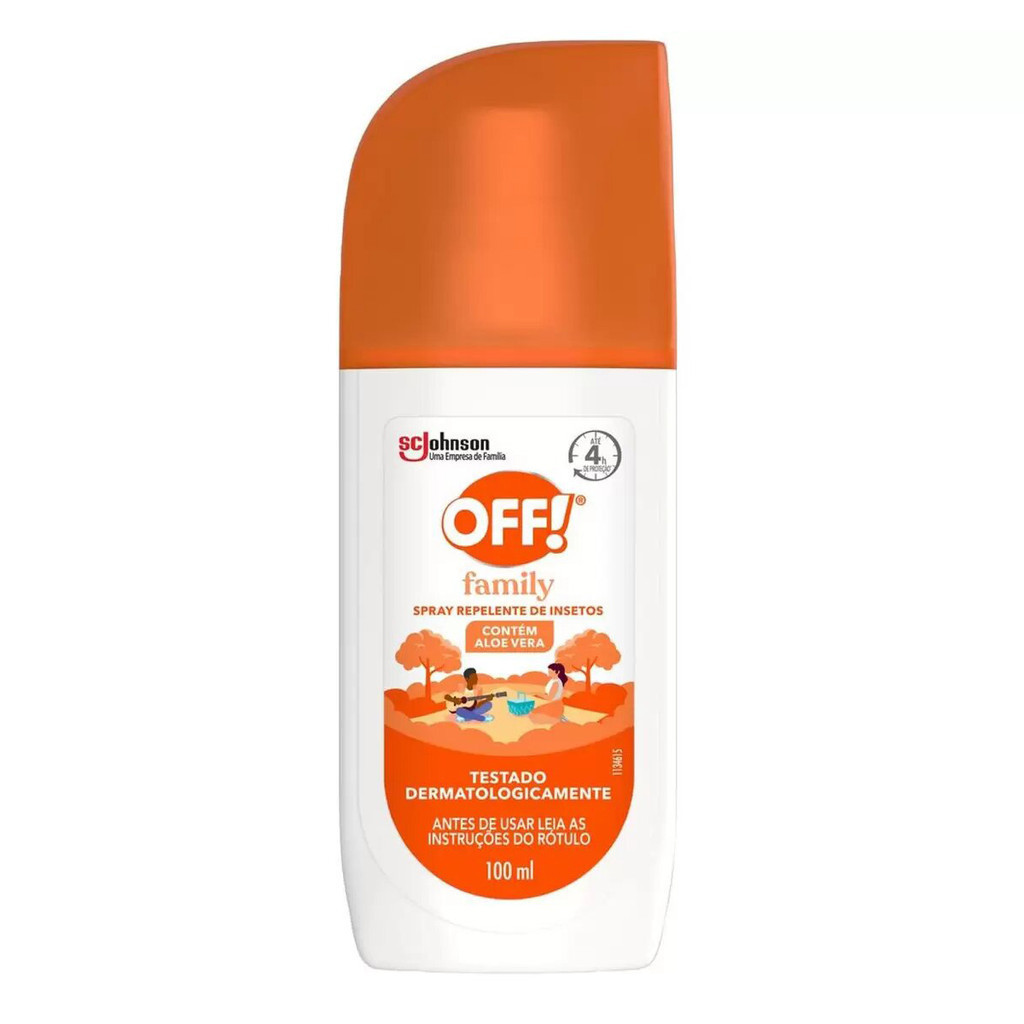 REPELENTE DE INSETOS OFF SPRAY FAMILY 100ML | Shopee Brasil