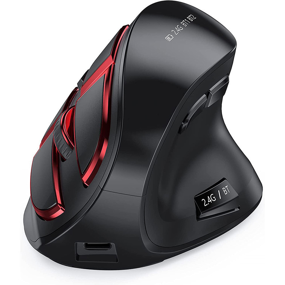 Rato JOMAA Bluetooth Mouse Sem Fio Recarregável Multi-Dispositivo 2.4G ...