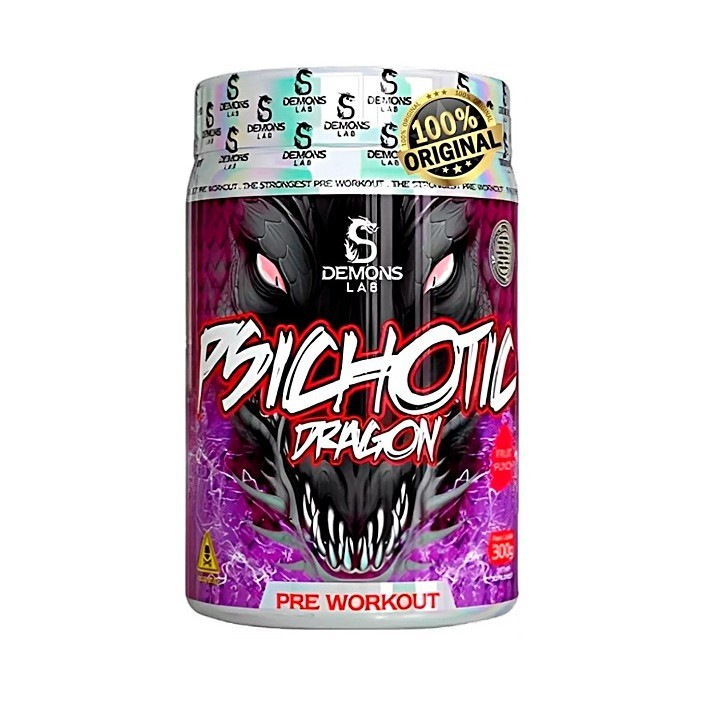 Psichotic Dragon 300 Gramas Pre treino | Shopee Brasil