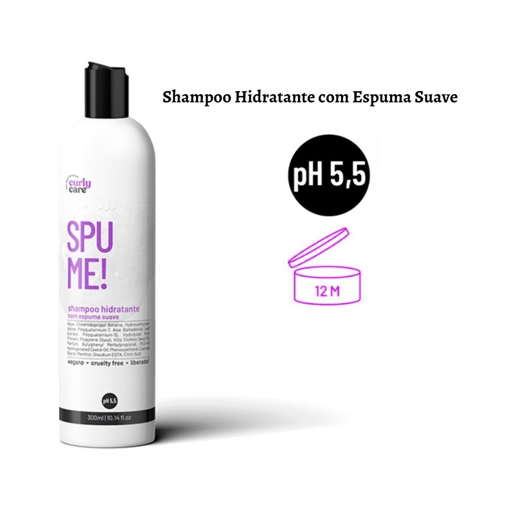 Shampoo Spume Curly Care 300ml | Shopee Brasil