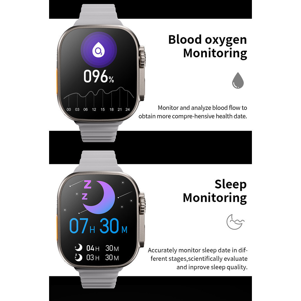 2024 Nova Série 8 Relógio ultra Smart Sport Watch Sem Fio À Prova D ...