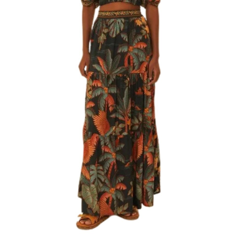 Saia Tecido Farm Banho de Rio | Shopee Brasil