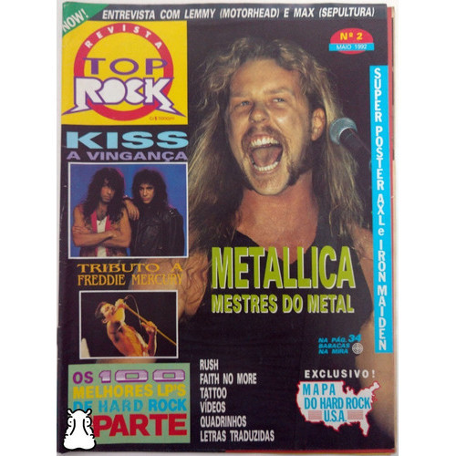 Revista Top Rock N° 2 Maio 1992 Tributo A Freddie Mercury | Shopee Brasil