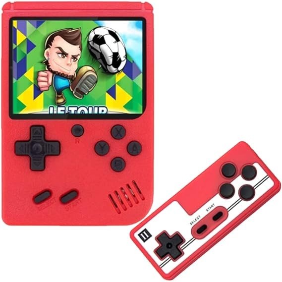 Mini Vídeo Game 400 Jogos Portátil Mini 2 Player com Controle | Shopee ...