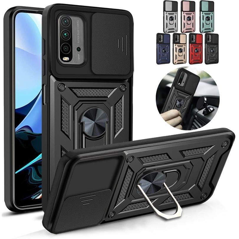 Para Xiaomi Redmi 9T Capa Da Caixa Câmera Deslizante Armadura À Prova ...