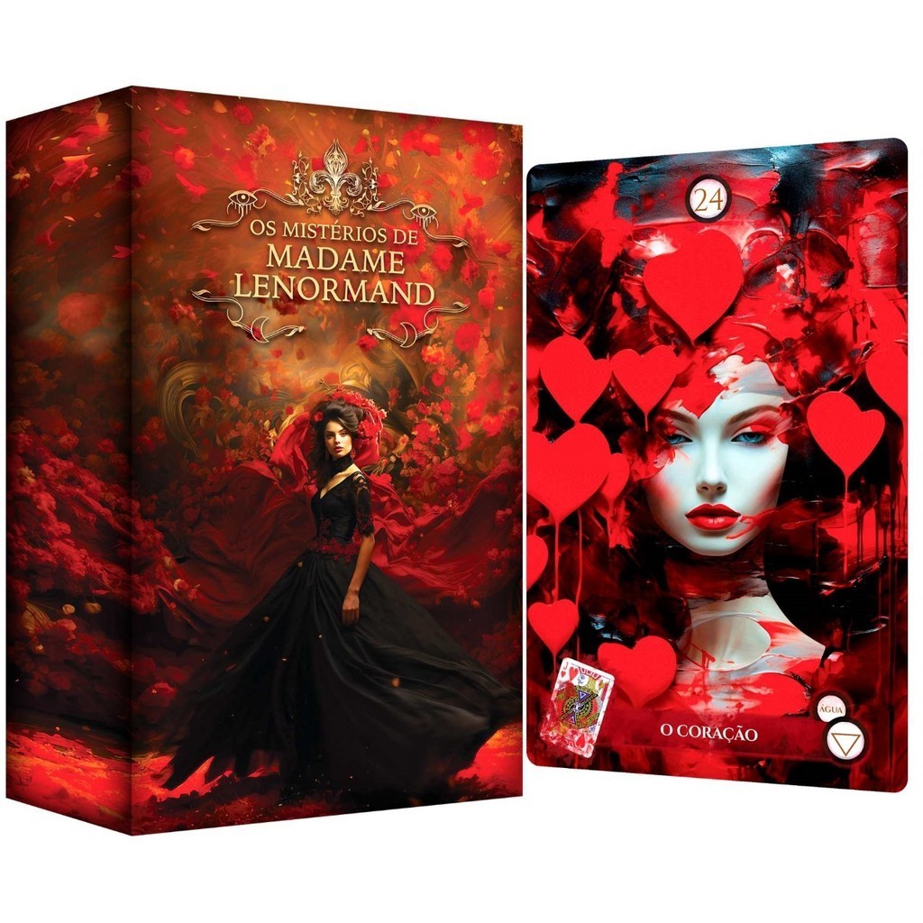 Baralho Os Mistérios De Madame Lenormand Com 36 Cartas 100 Plastificadas Revista Explicativa