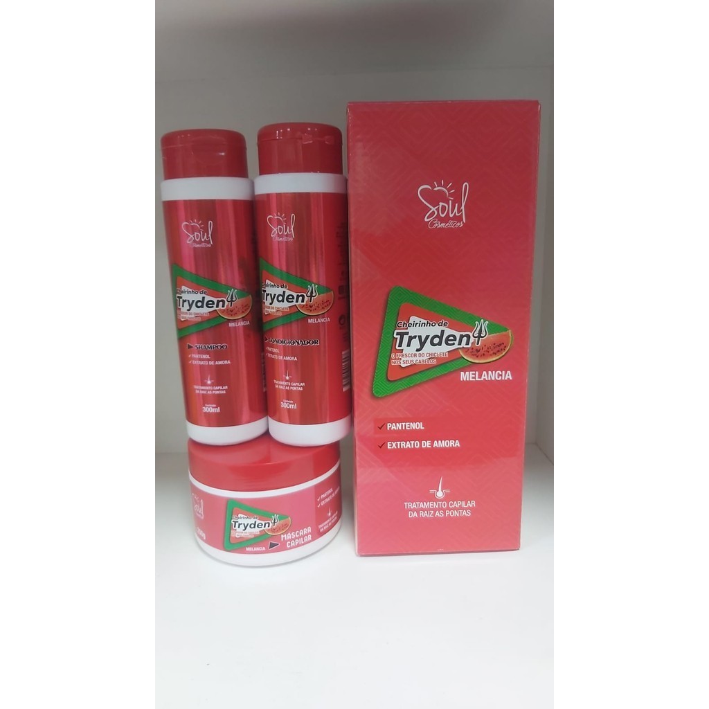 Kit Capilar Cheirinho de Tryden Melancia Soul Cosm. | Shopee Brasil