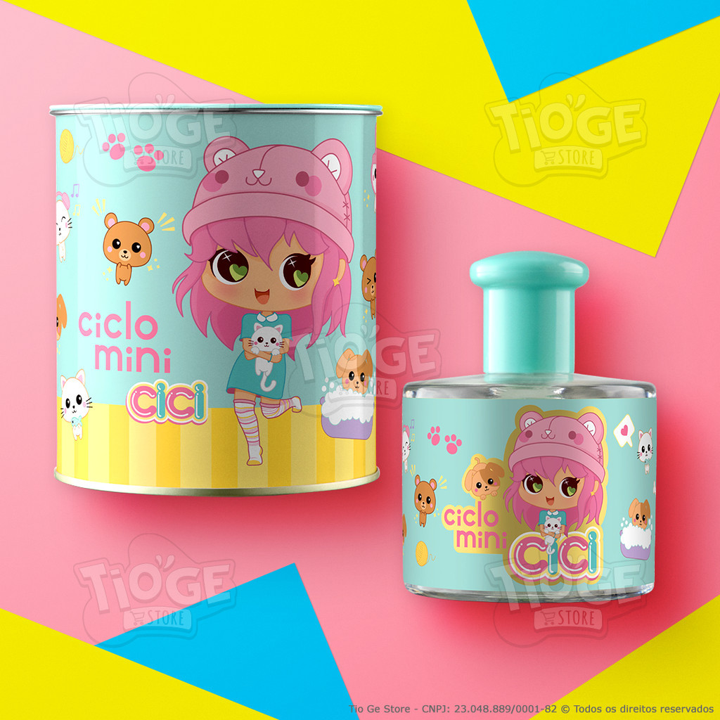 Perfume Infantil Cici Zoe Ciclo Mini Deo Colônia com Lata Personalizada ...