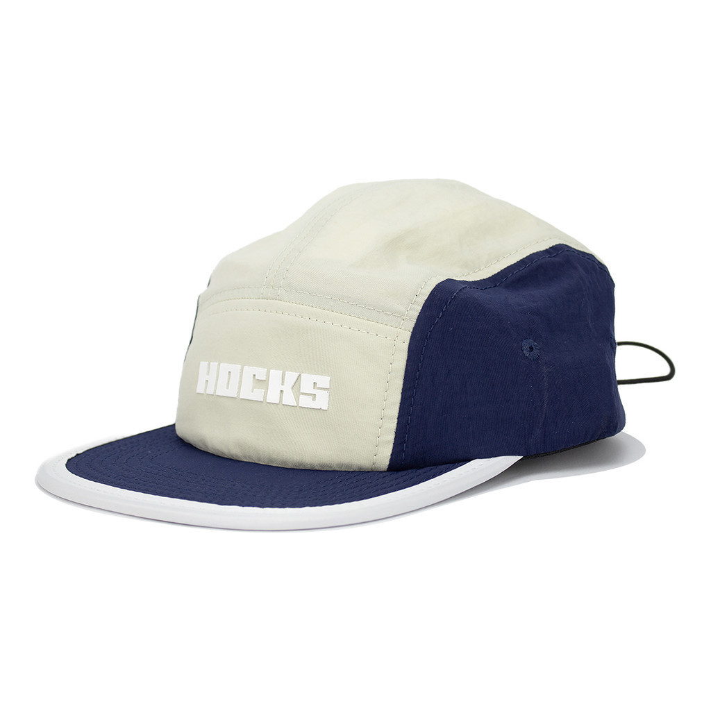 Boné Hocks Five Panel Sticky Bege Azul | Shopee Brasil