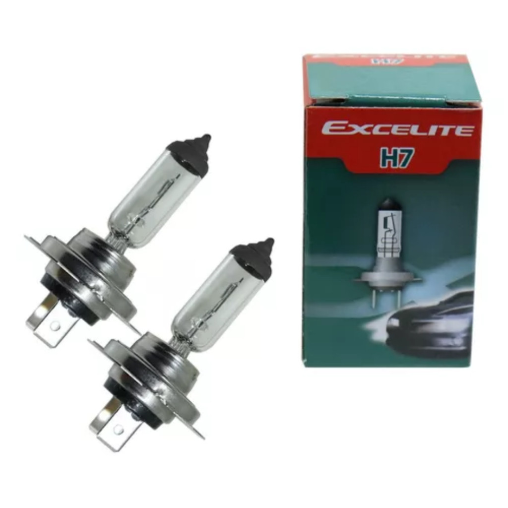 Kit Par Lâmpada para Farol H7 Halógena Automotiva Excelite H7 55W 12V ...