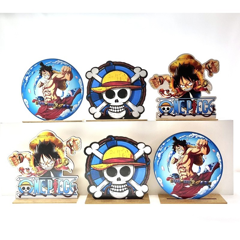 Kit Display de Mesa 6 Peças Para Festa One Piece MDF | Shopee Brasil
