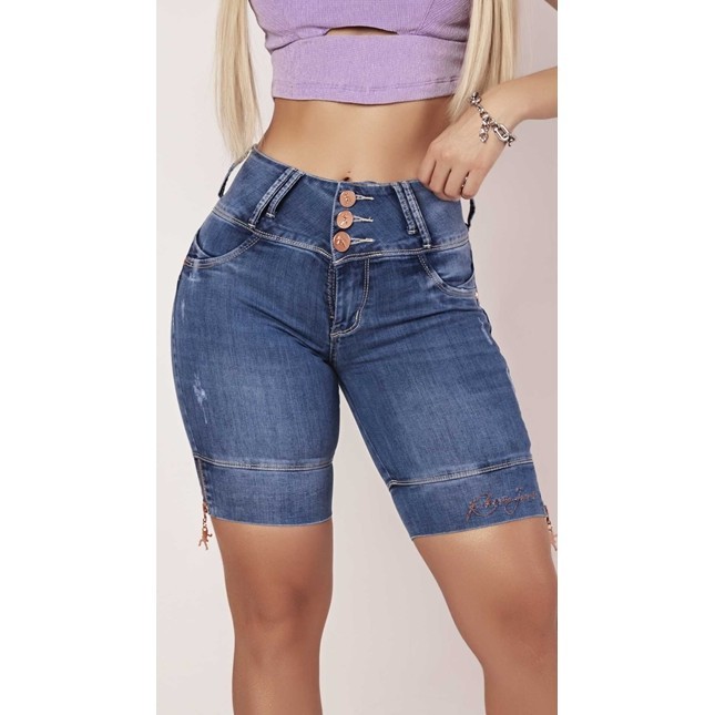 SHORT CICLISTA RHERO JEANS ORIGINAL REF 56390 | Shopee Brasil